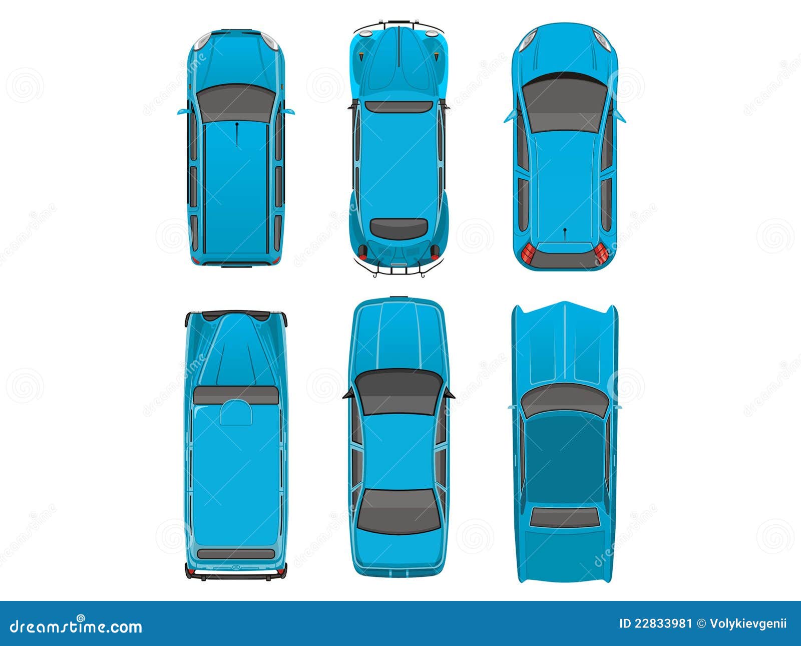 Top View Different Automobiles Stock Vector - Illustration of vertical ...