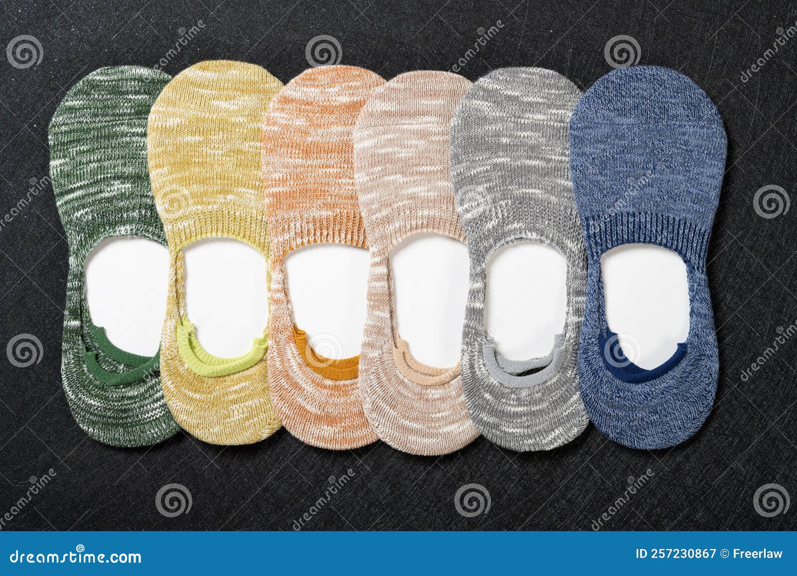 Different Colors Socks for Men on a Black Background Stock Image ...
