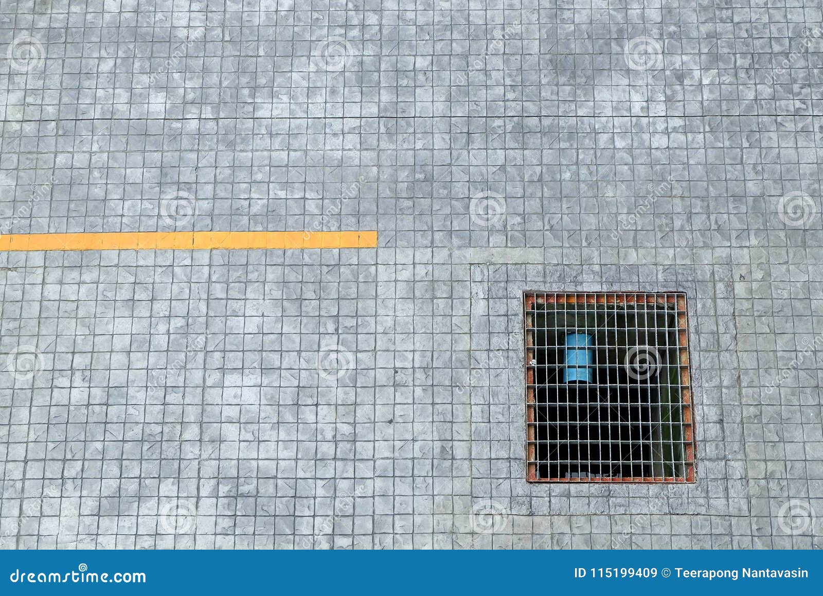 Top View of Drain. stock image. Image of line, construction - 115199409