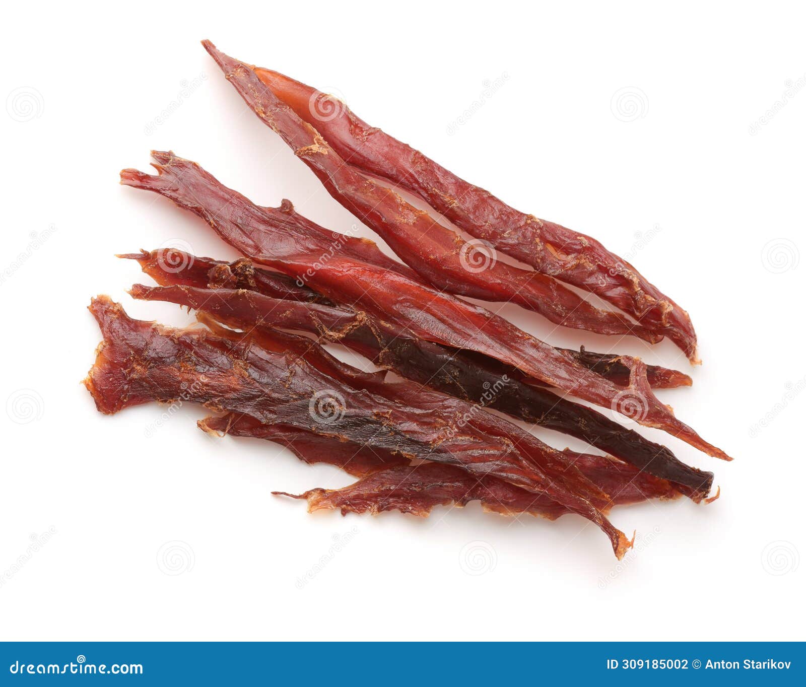 Top View of Dried Salted Fish Strips Stock Photo - Image of umami ...