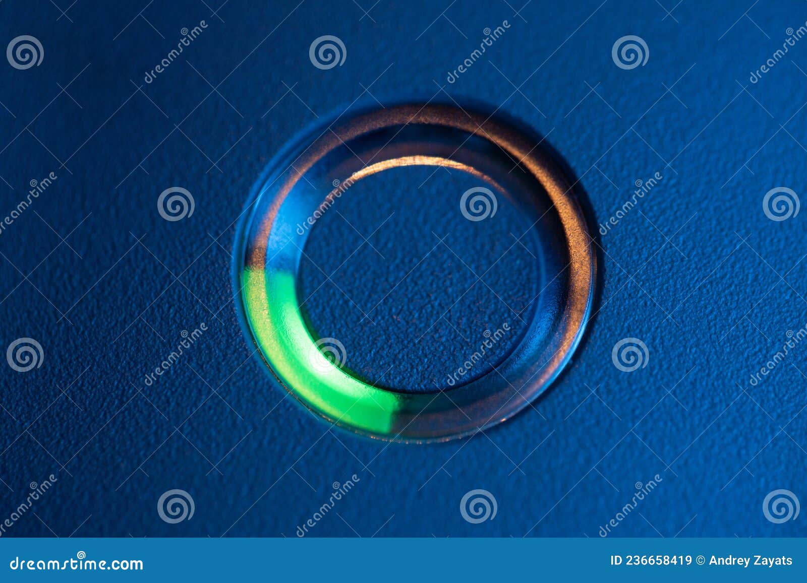 Top View of the Drone Body, the Power Button with a Charge Indicator ...