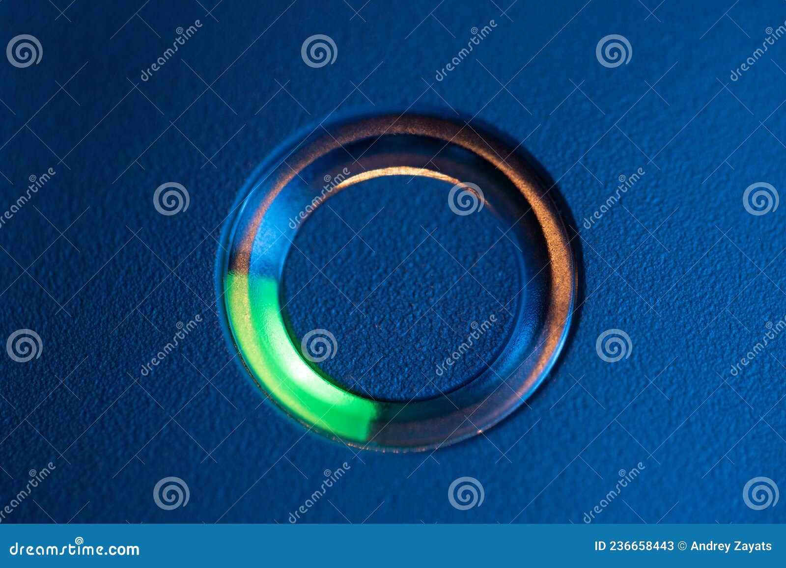 Top View of the Drone Body, the Power Button with a Charge Indicator ...