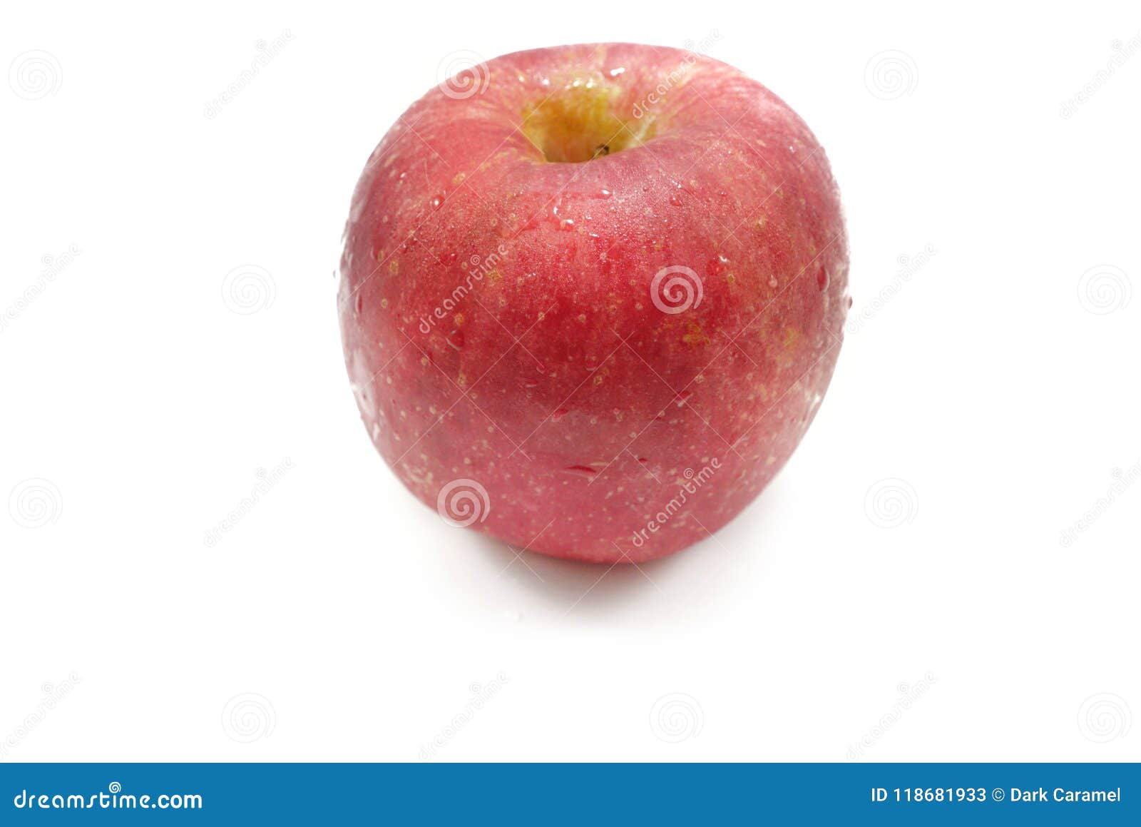 Top View of Drops with Red Apple Isolated. Stock Image - Image of ...