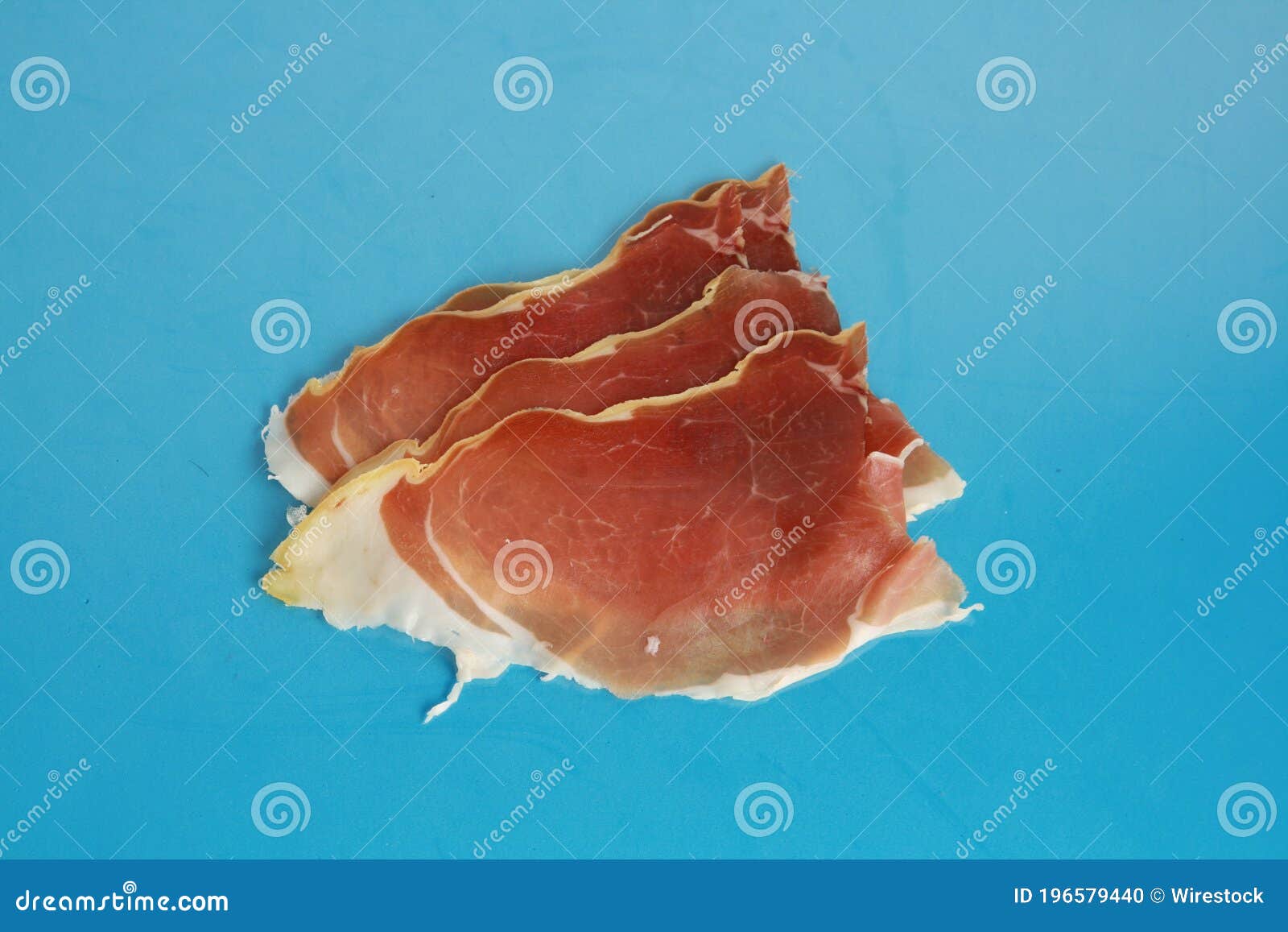 Top View of the Dry-cured Spanish Jamon Ham Stock Photo - Image of meat ...