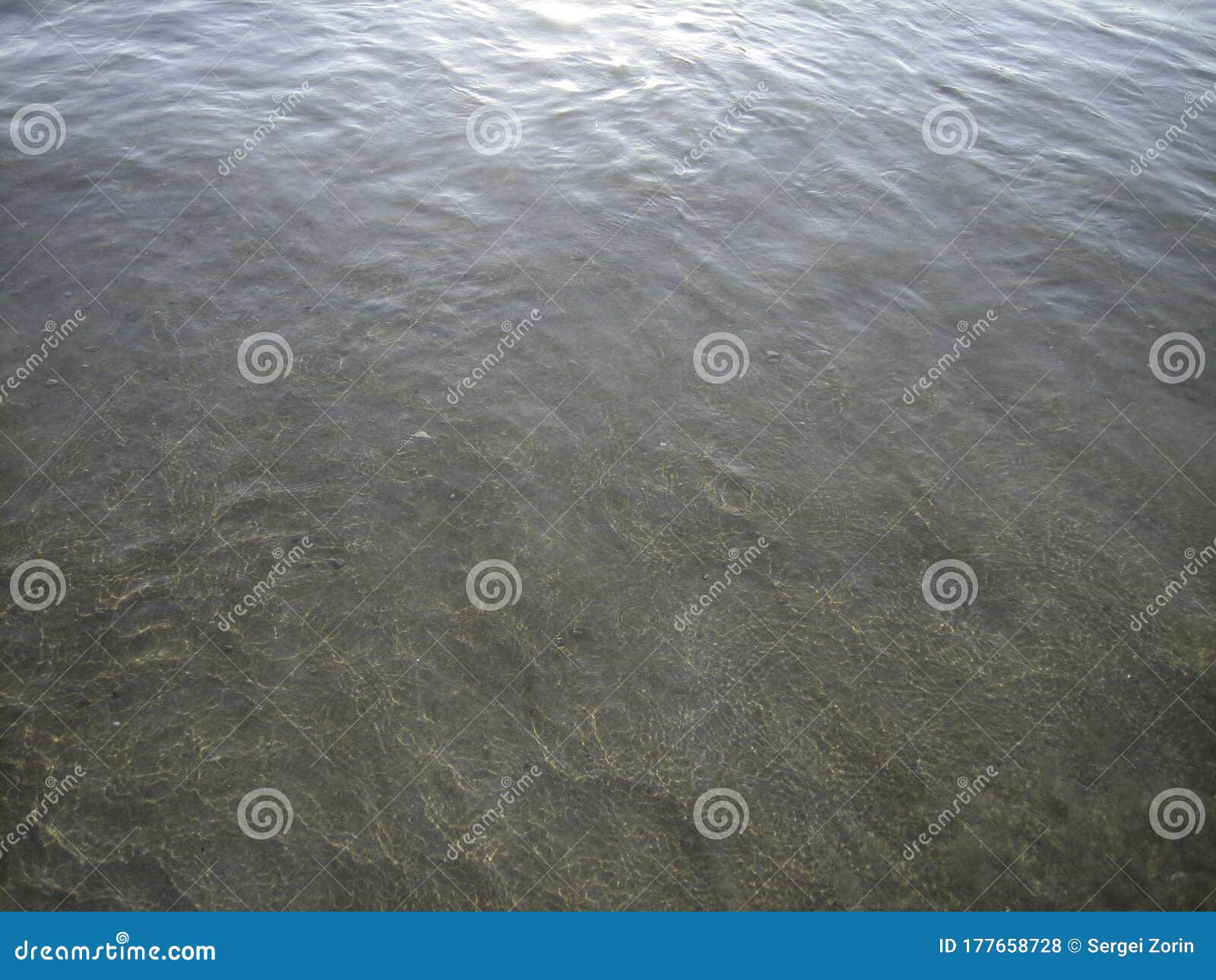 Top View of the Dull Ripples on the Surface of Muddy Water Stock Photo ...