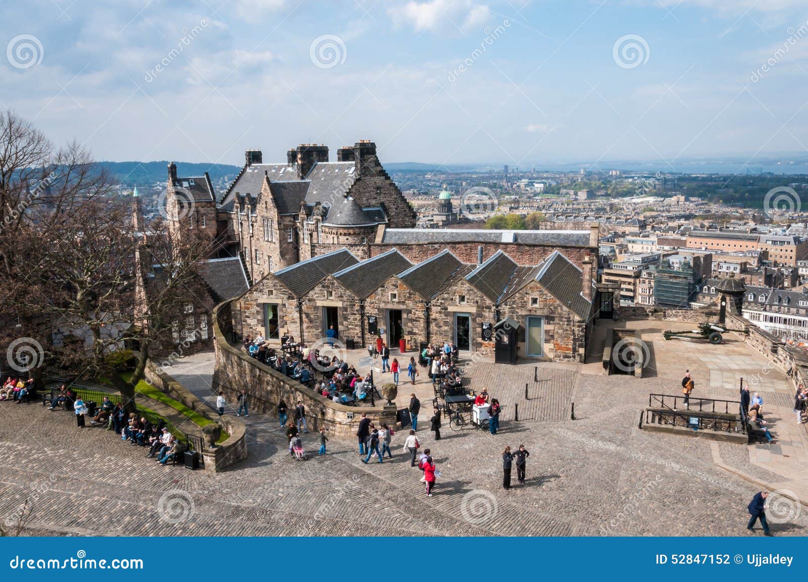 Top View from Edinburgh Castle Stock Photo - Image of cloudscape ...