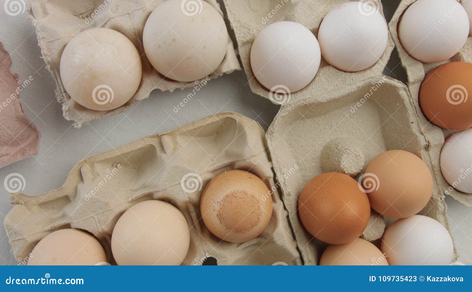 Top view of eggs in boxes stock image. Image of fragility - 109735423