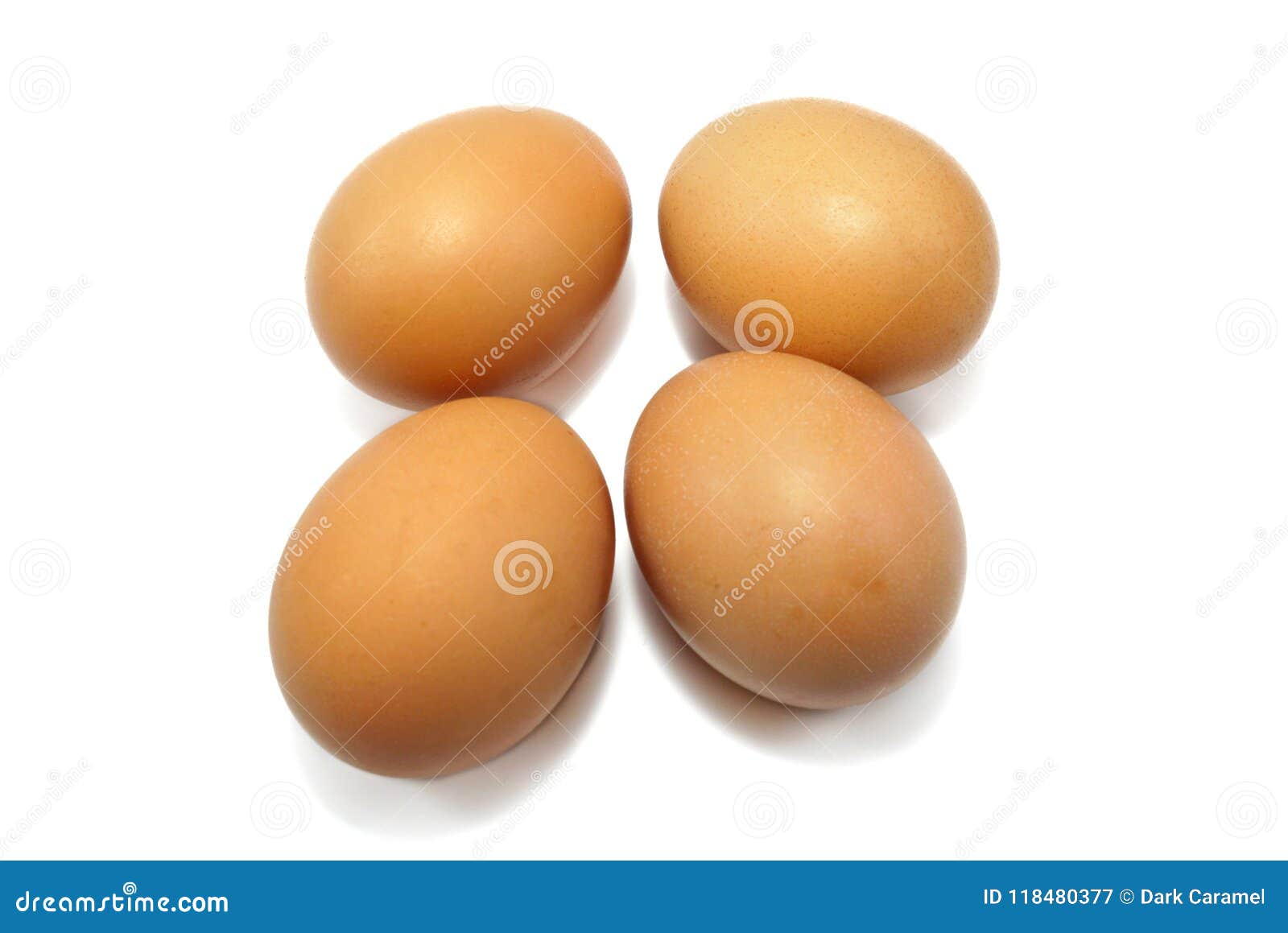 Top View of Eggs Isolated on White Background. Stock Image - Image of ...