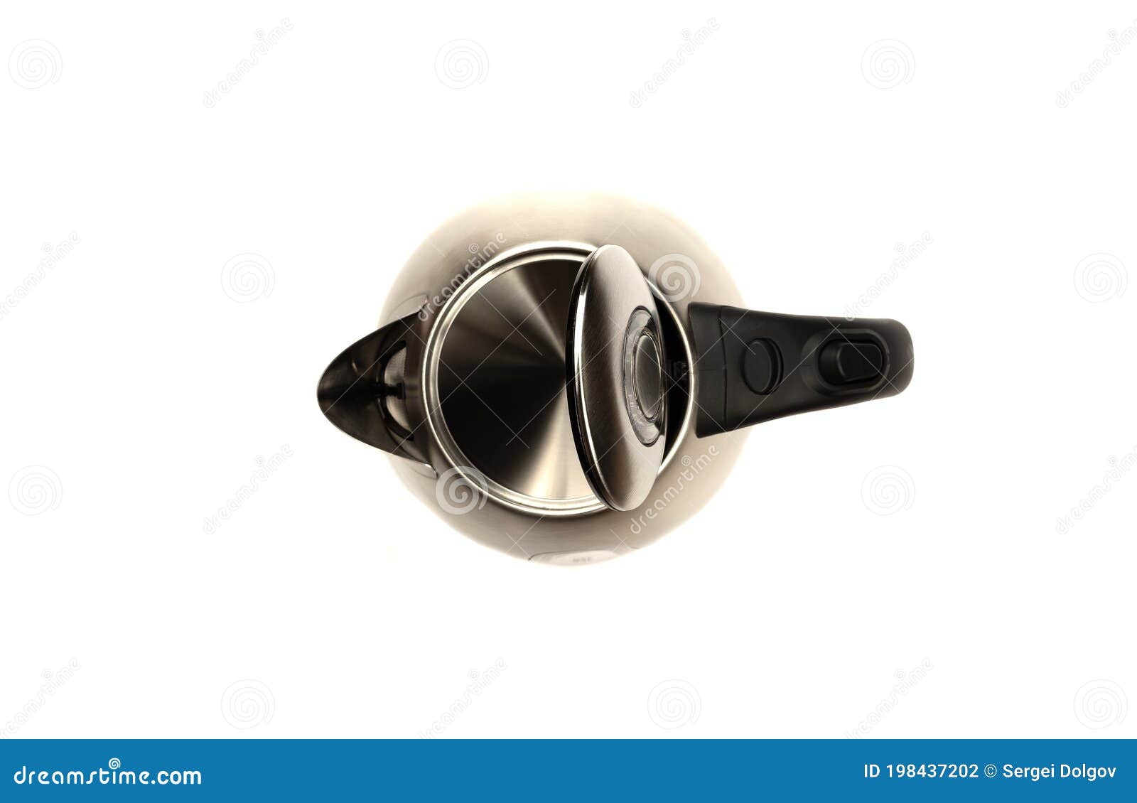 Top View of an Electric Kettle with an Open Lid. Stock Photo - Image of ...