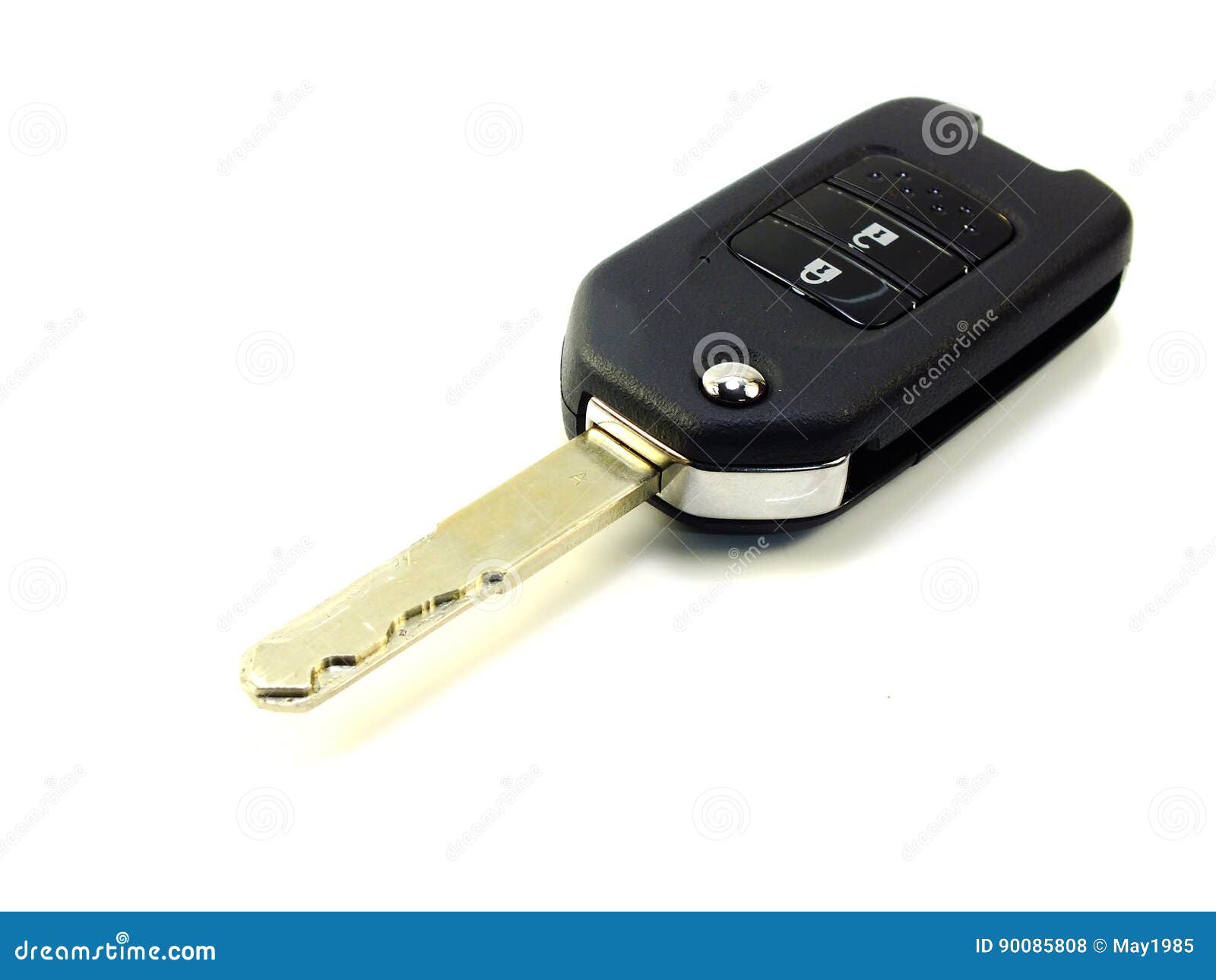 Car Key Remote on White Background Stock Photo - Image of horizontal ...