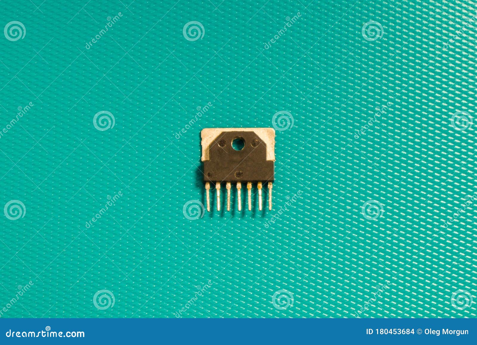 Top View of an Electronic Component, Such As a Microchip Stock Photo ...