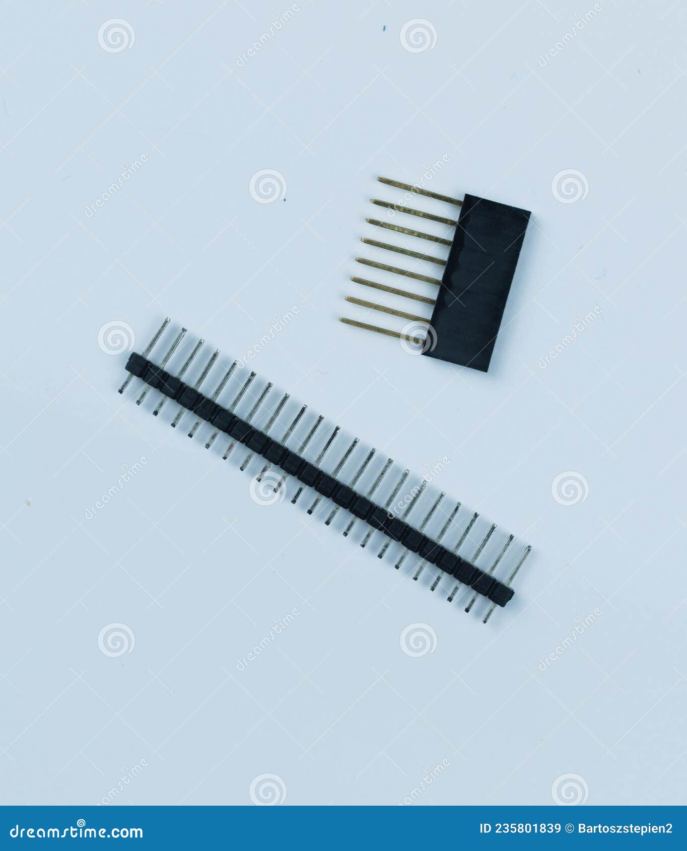 Top View of Electronic Components Such As PCB Stock Image - Image of ...