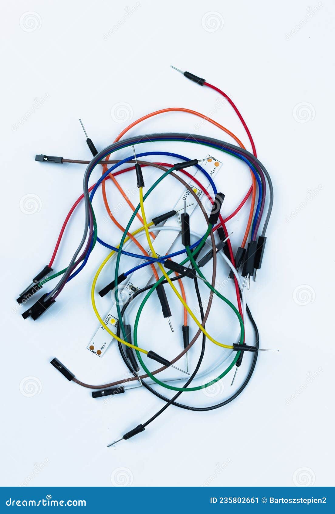 Top View of Electronic Components Such As PCB Stock Image - Image of ...