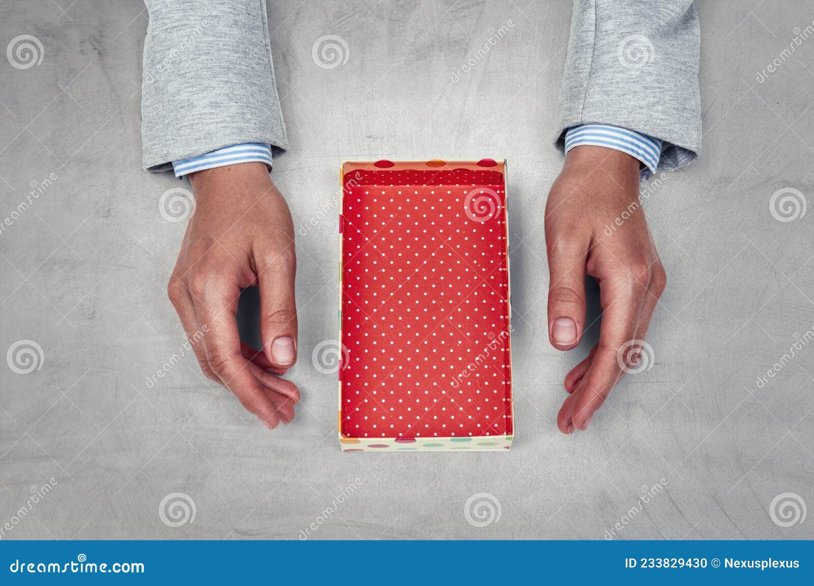 Top view of an emoty box stock photo. Image of beautiful - 233829430