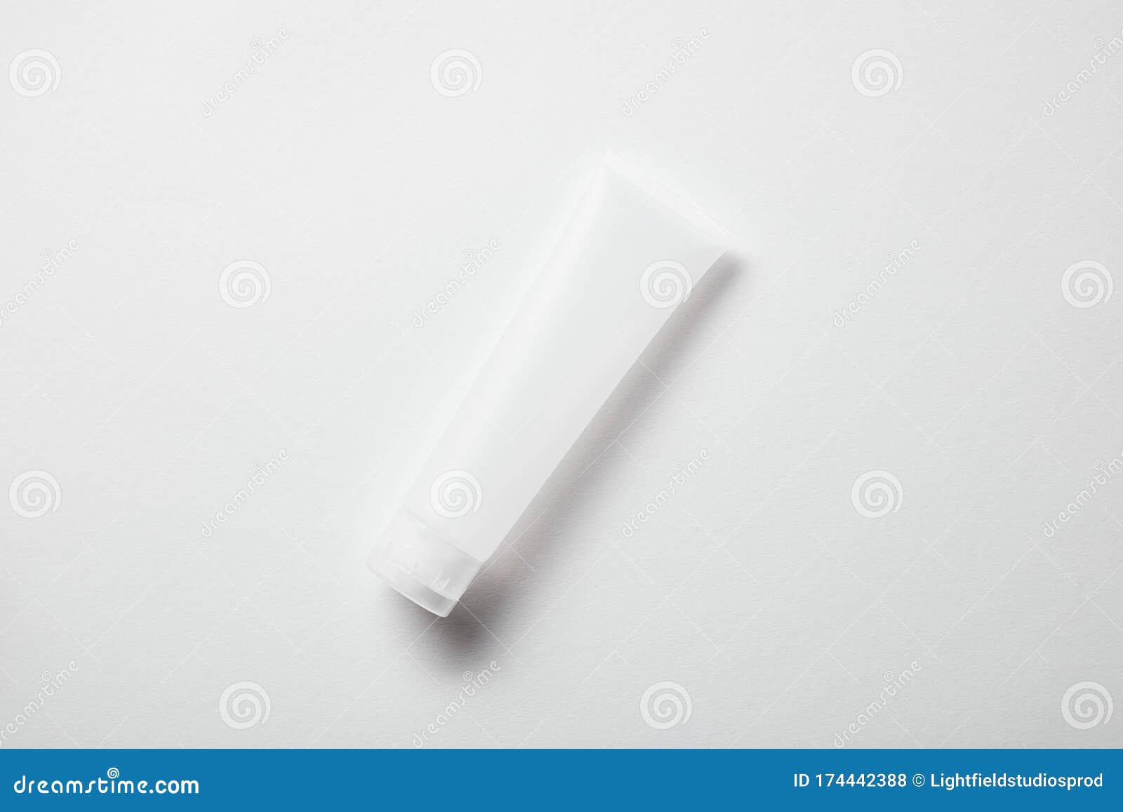 Top View of Empty Cream Tube Stock Photo - Image of moisturizer ...