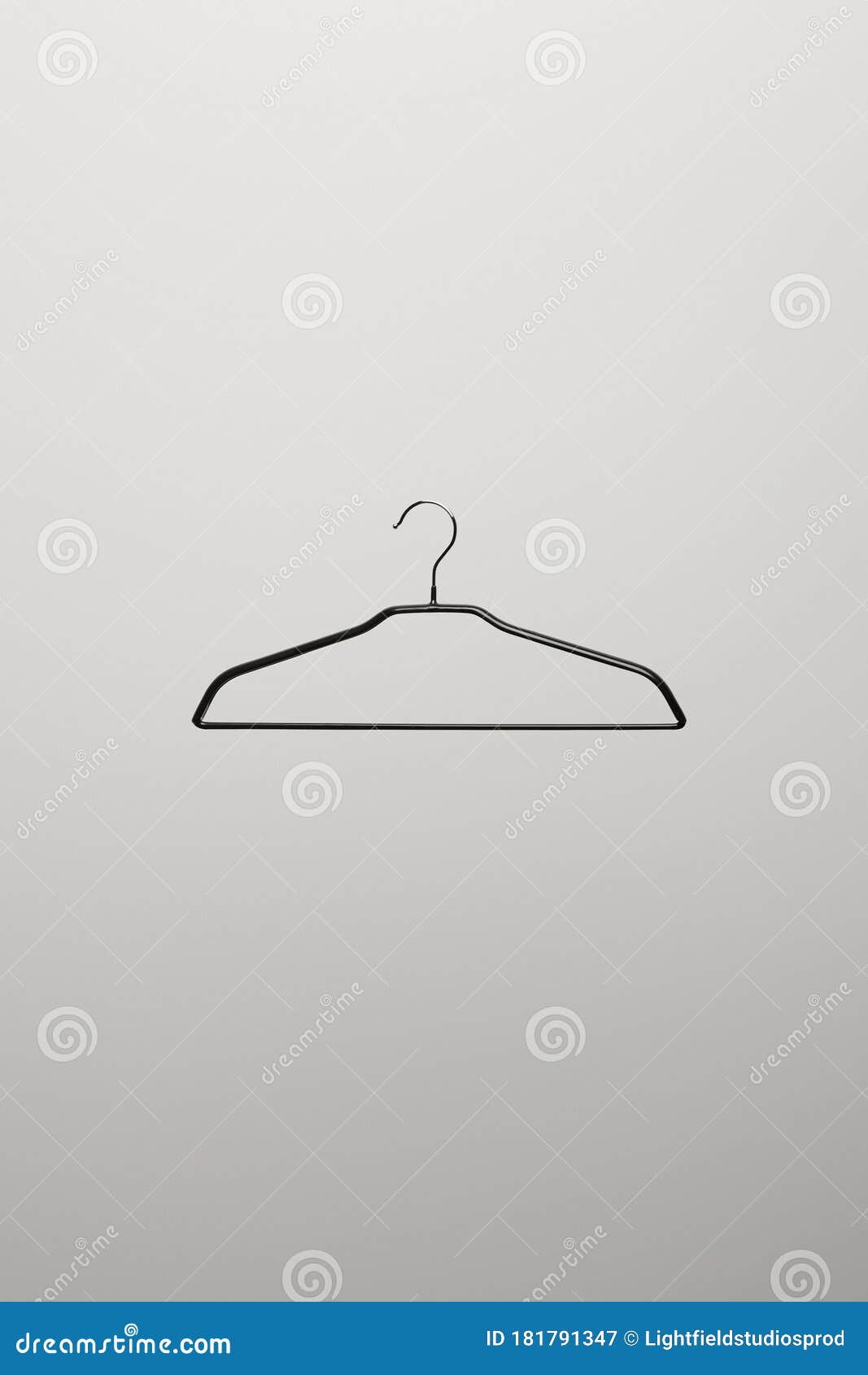 Top View of Empty Hanger on Stock Image - Image of minimalistic, simple ...