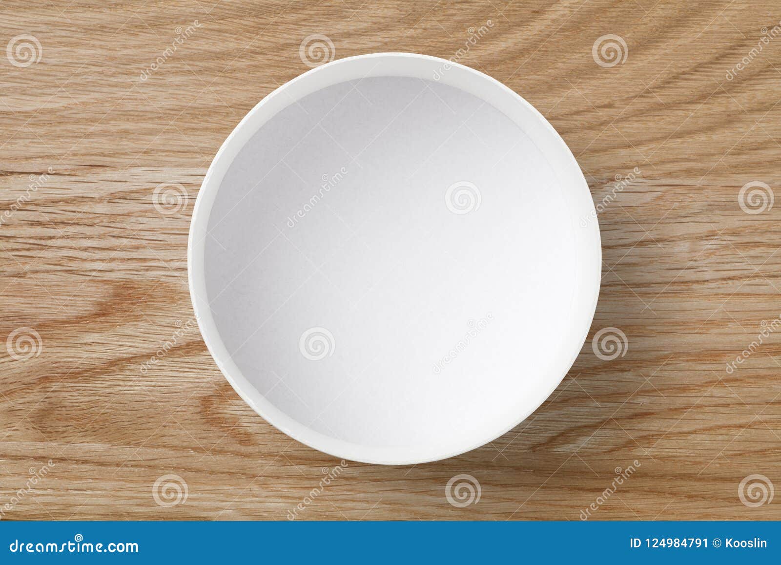 Top View of Empty Paper Box Stock Image - Image of isolated, table ...