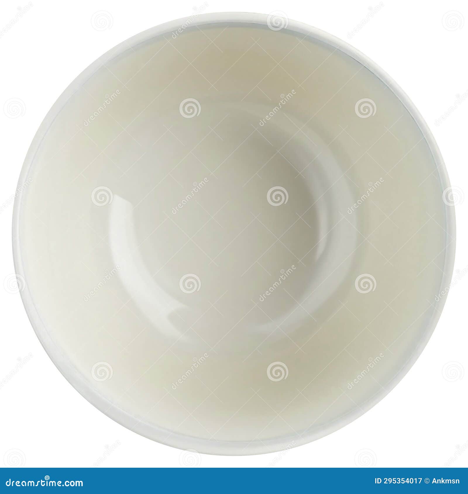 Top View of Empty Plate Isolated on Background. Dish Cut Out Stock ...
