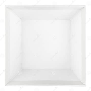 Top View of Empty Square Box Stock Image - Image of cardboard, case ...
