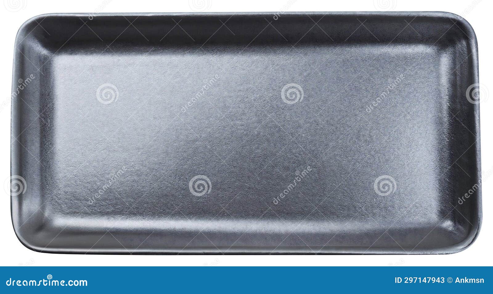 Top View of Empty Tray Isolated on Background Stock Illustration ...