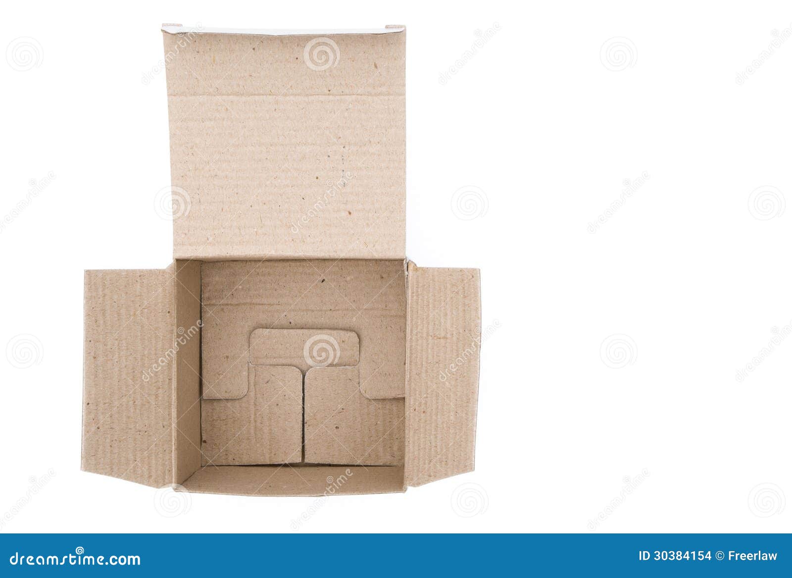 Top view empty white box stock photo. Image of carton - 30384154