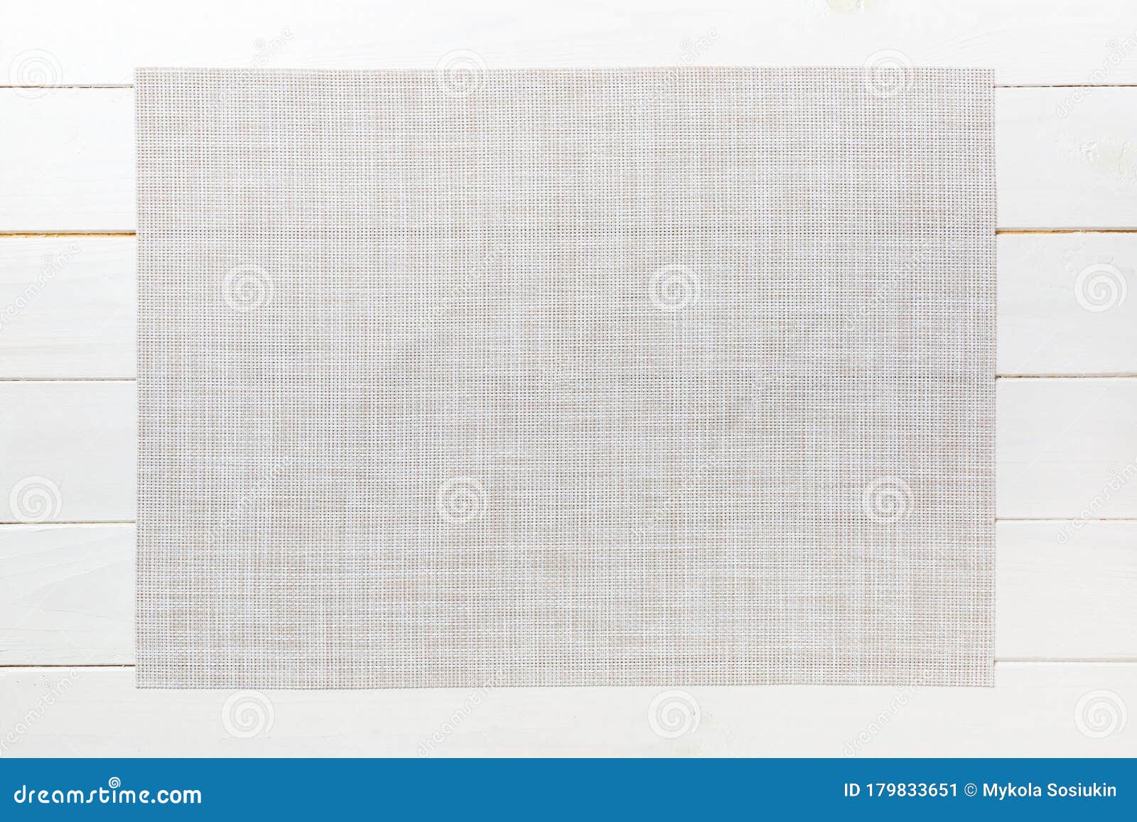 Top View of Empty White Table Napkin for Dinner on Wooden Background ...