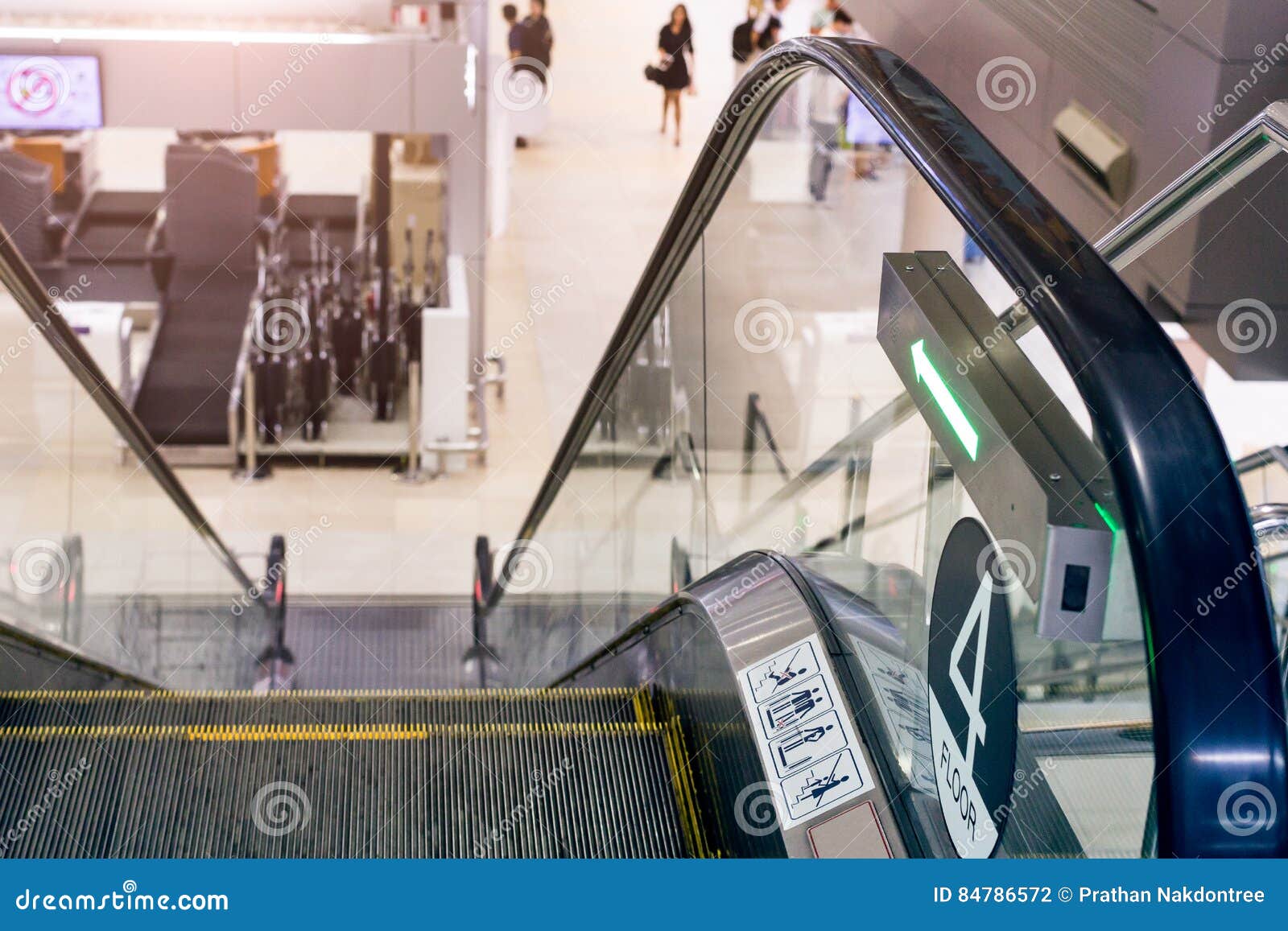 Top View Of The Escalator Royalty-Free Stock Photography ...