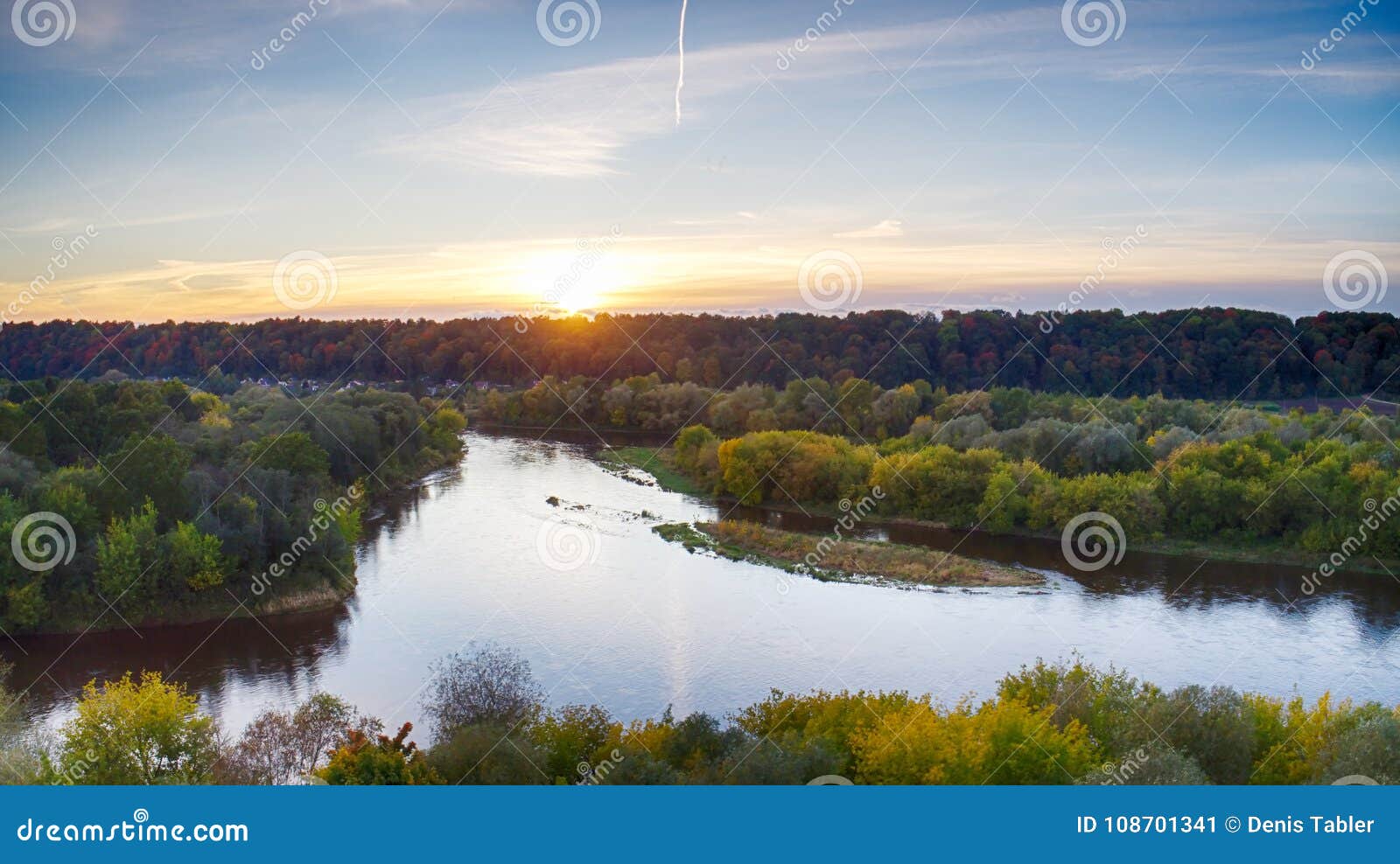 Field and river stock image. Image of green, field, forest - 108701341