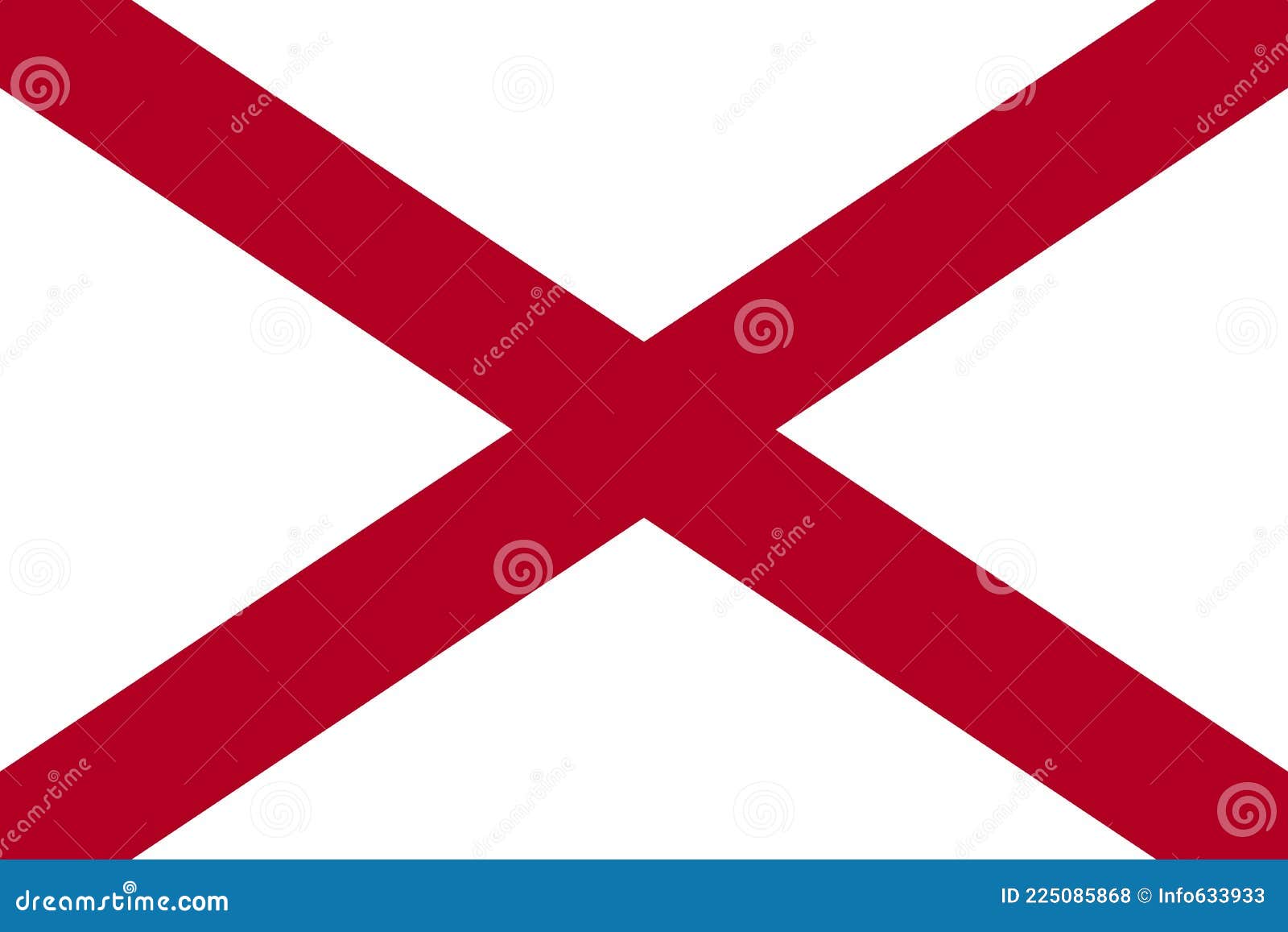 Top View of Flag of Alabama, No Flagpole. Plane Design, Layout Stock ...