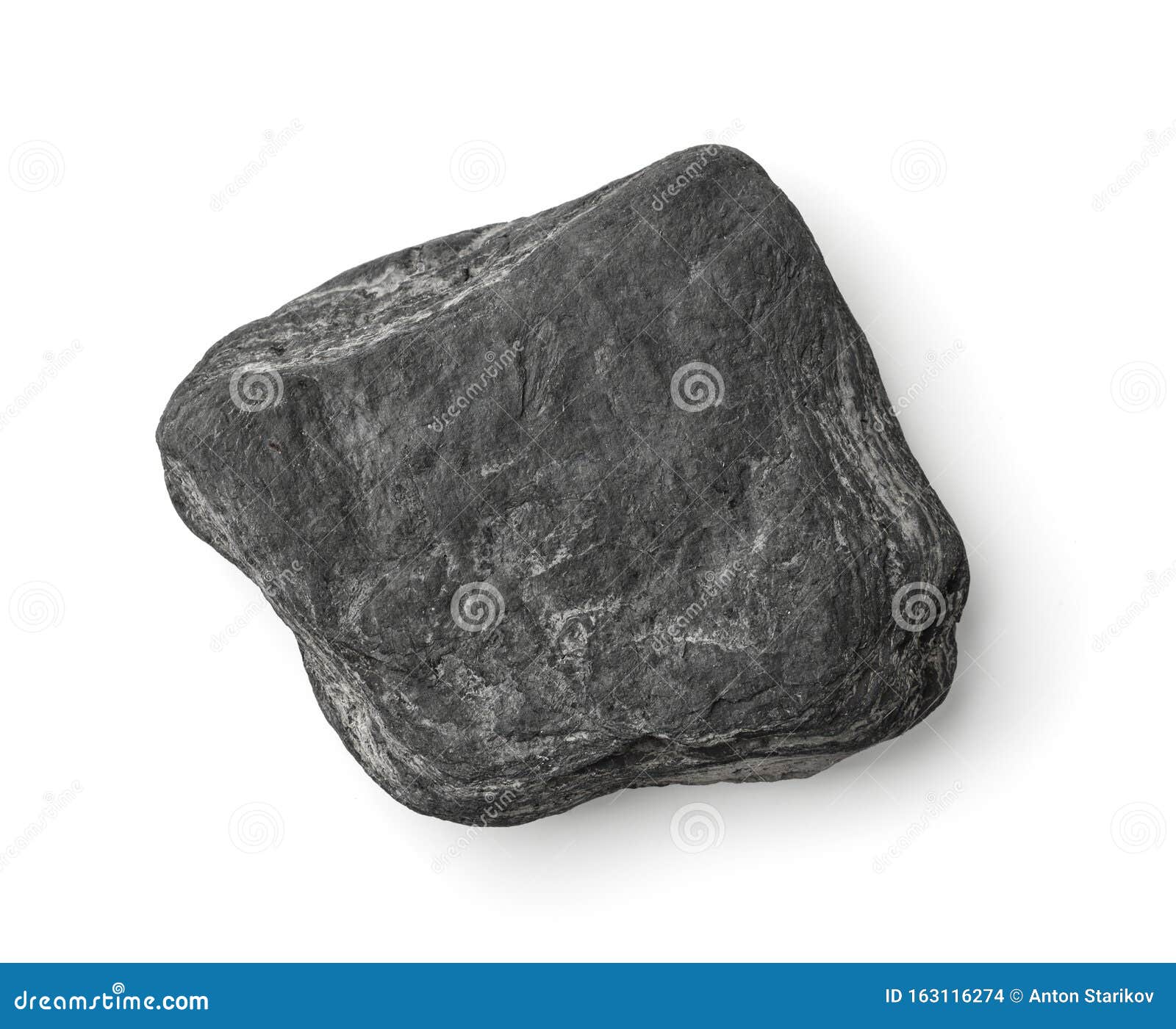 Top View of Flat Grey Stone Stock Photo - Image of macro, foliated ...