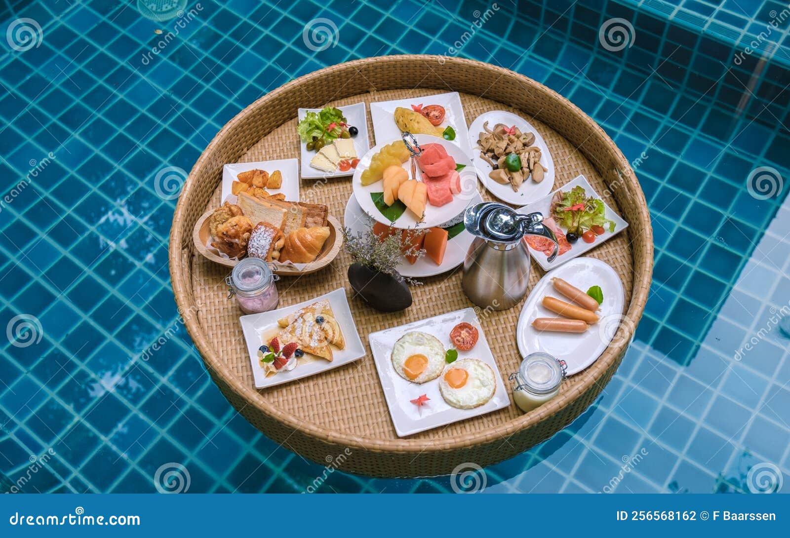 Floating Breakfast in the Swimming Pool , Floating Breakfast in the ...