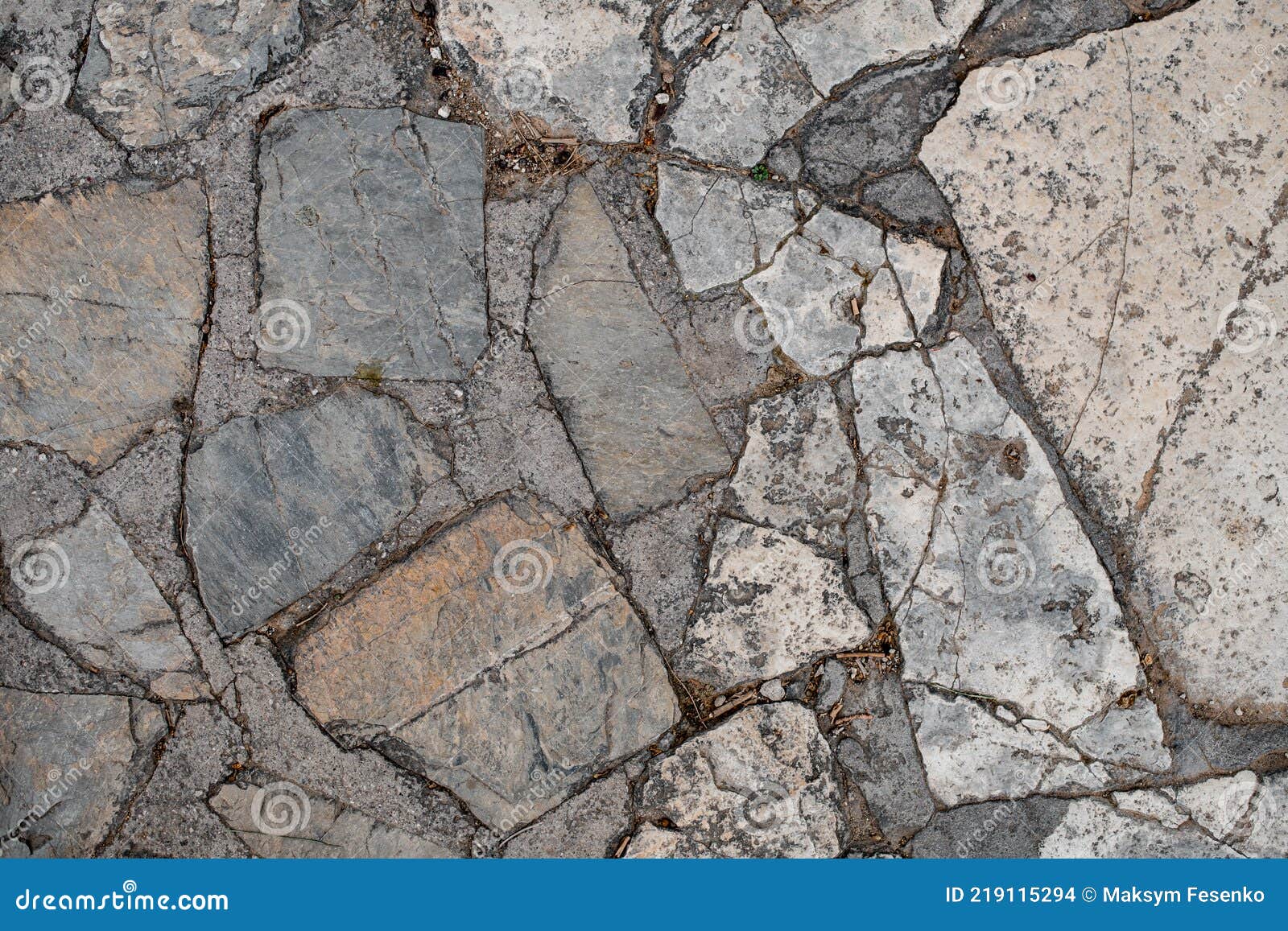 Top View of the Floor Surface of Cracked Pieces of Marble Stock Photo ...