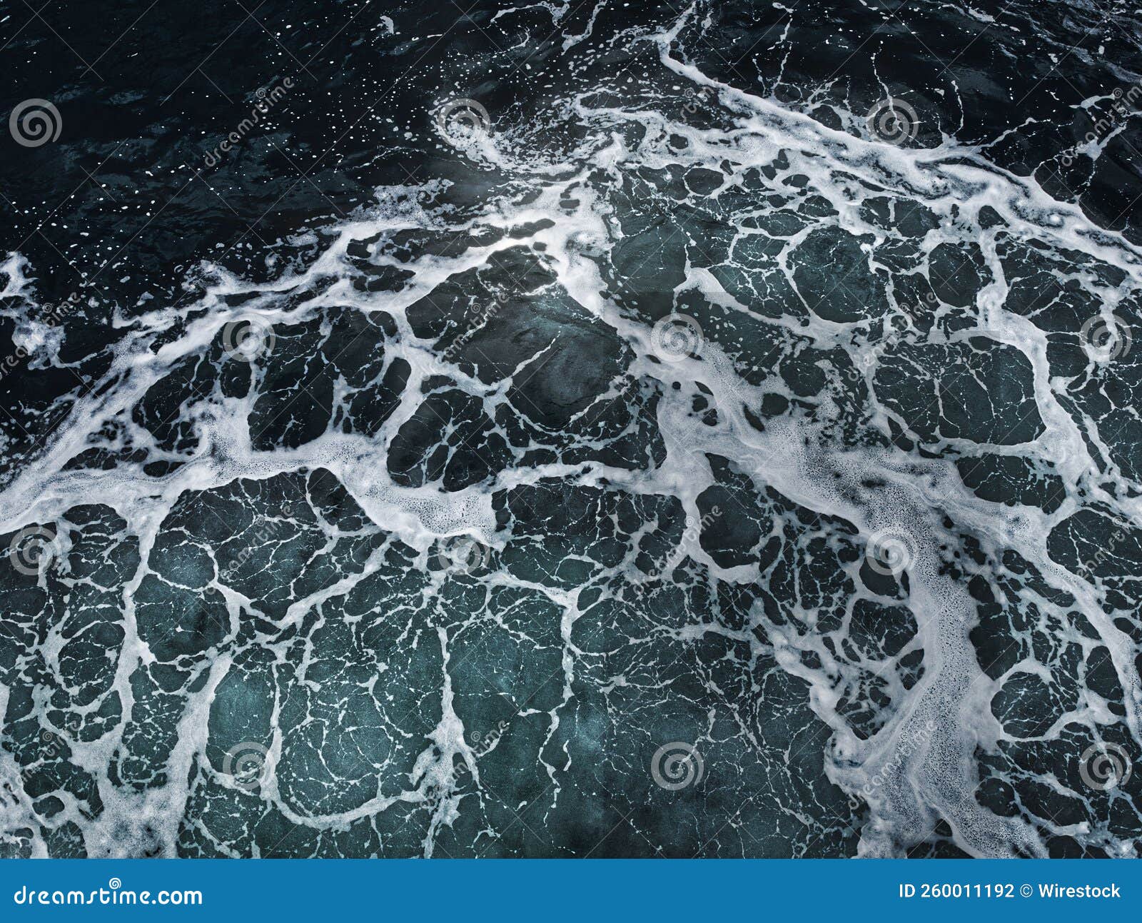 Top View of the Foamy Water of the Sea Stock Photo - Image of design ...