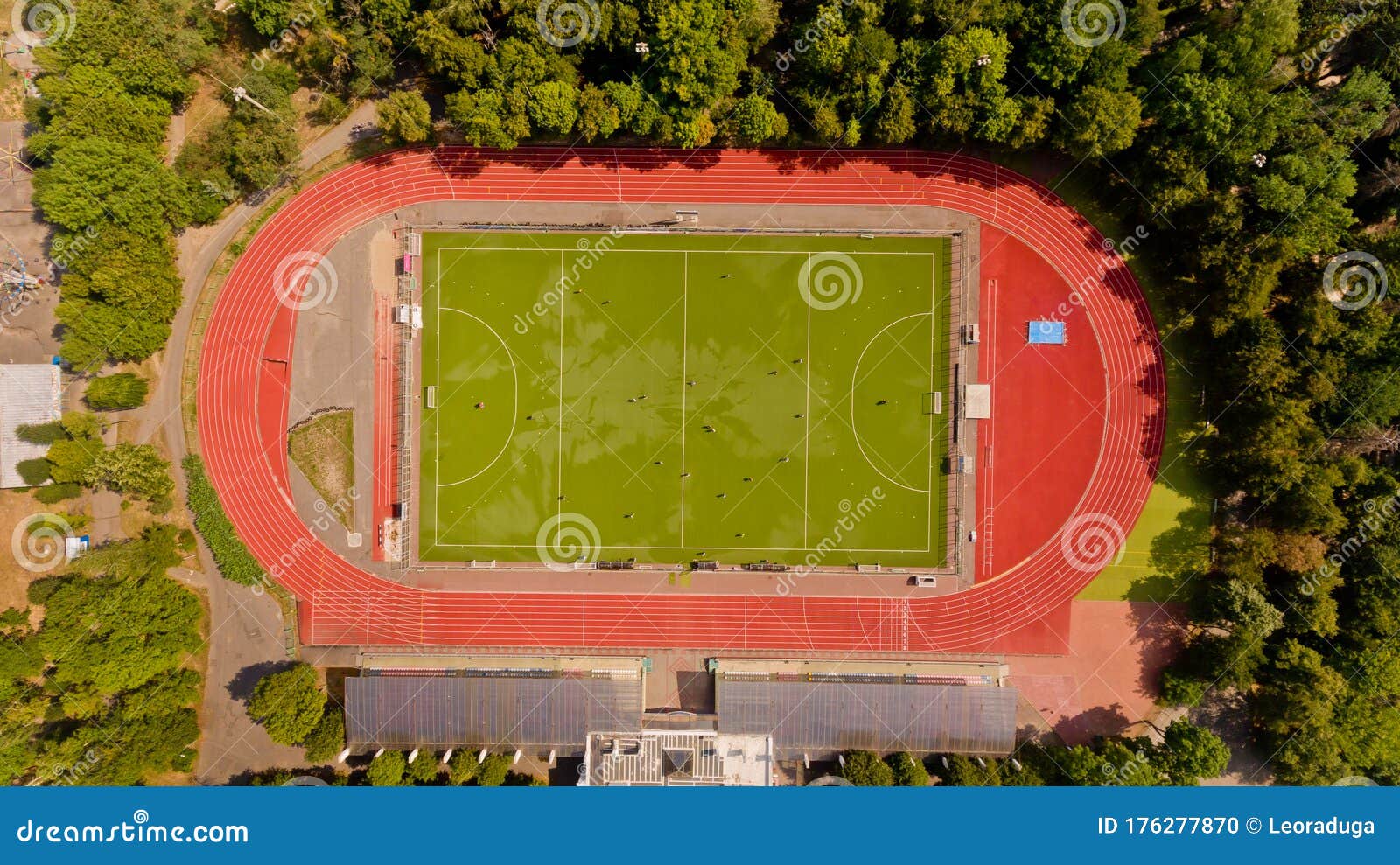 Top View of the Football Field. Stock Photo - Image of design, game ...