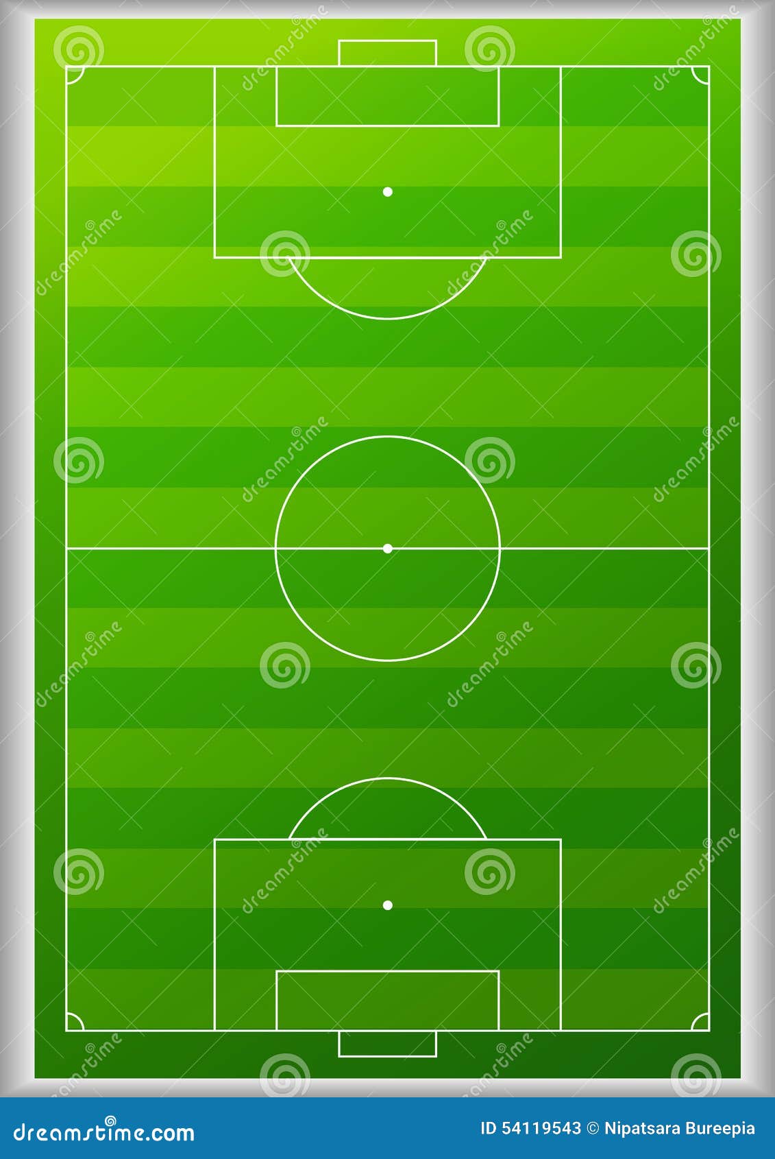 Top View Football Field Background Stock Vector - Illustration of ...