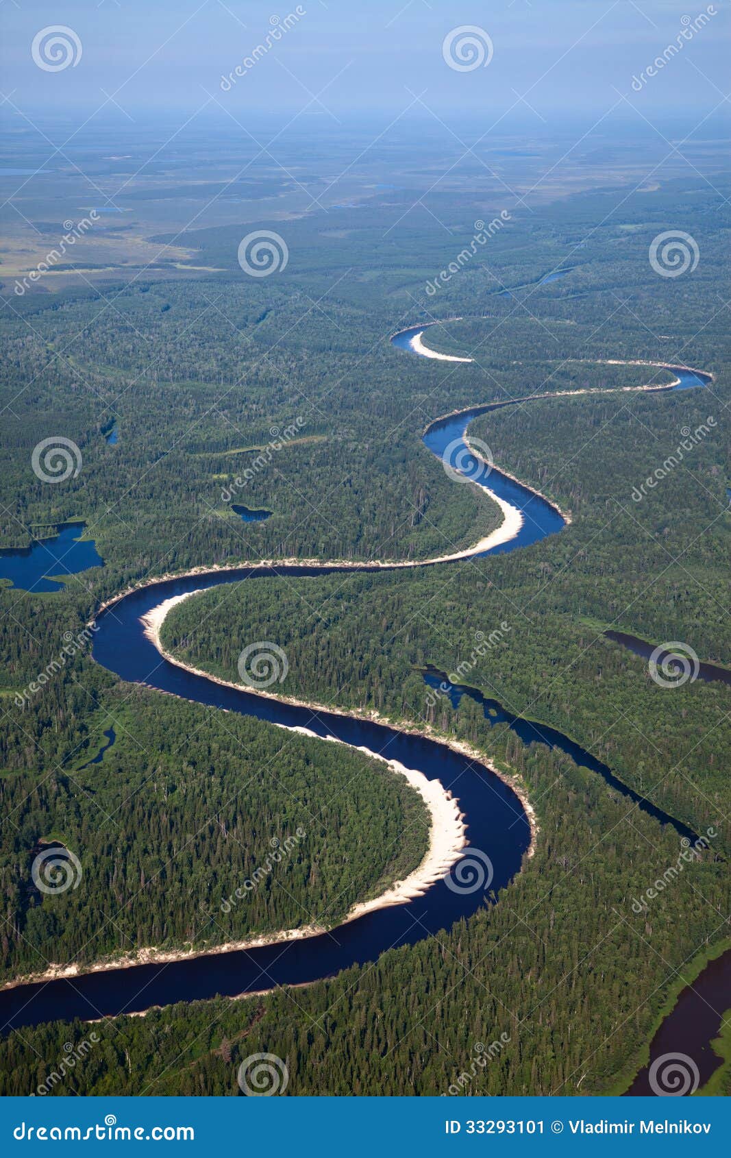 Top View of the Forest River Stock Image - Image of lawn, area: 33293101