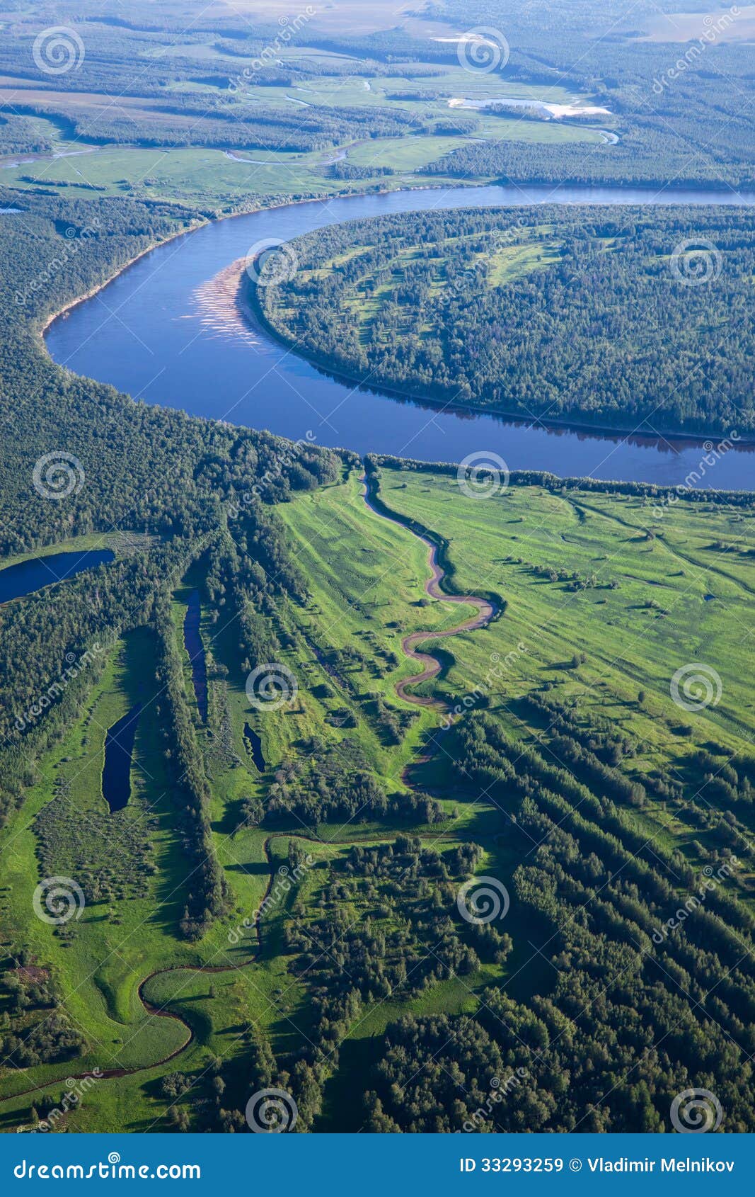 Top View of the Forest River Stock Image - Image of aerial, view: 33293259