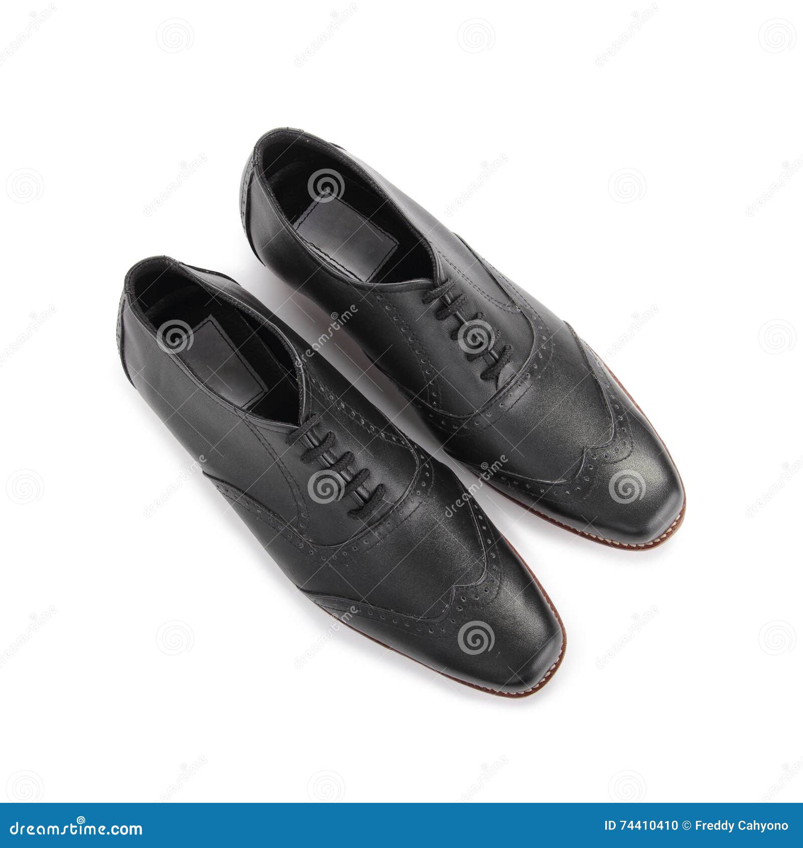 Top View of Formal Shoes Isolated Stock Photo - Image of footwear ...