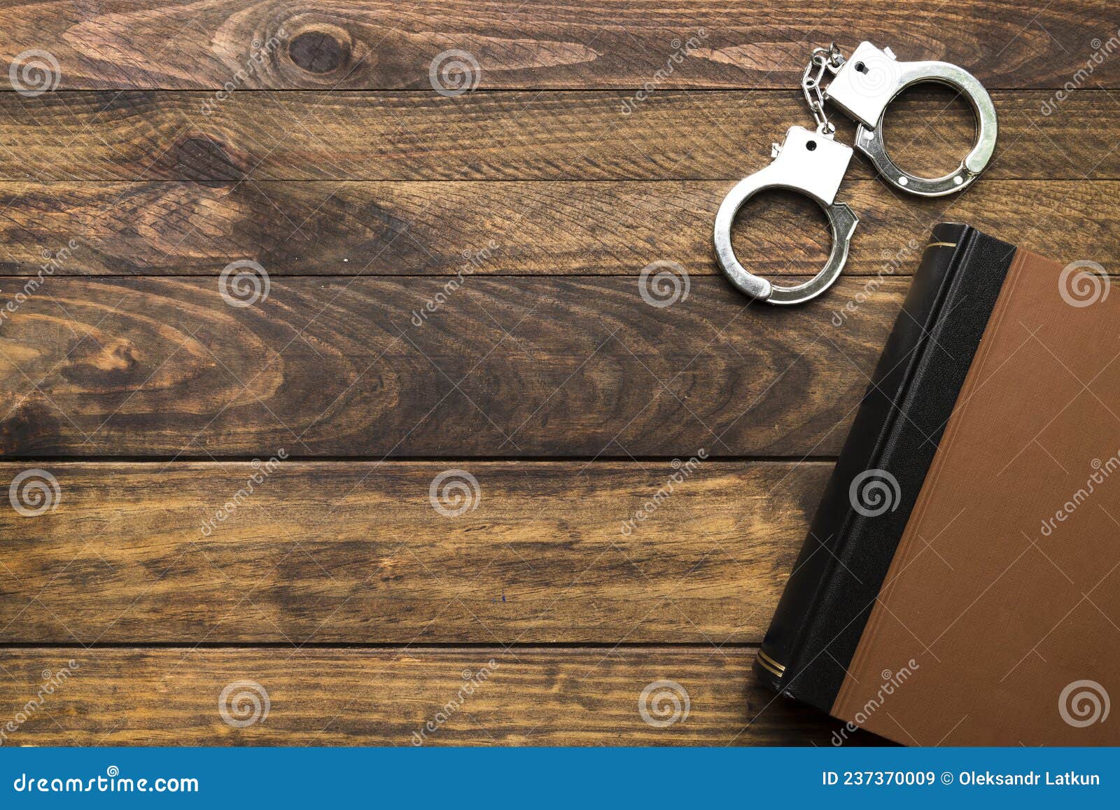 Top View Frame with Book Handcuffs. High Quality Photo Stock Image ...