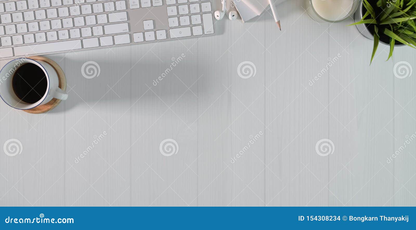 Top View of Freelancer`s Minimal Work Station Stock Photo - Image of ...