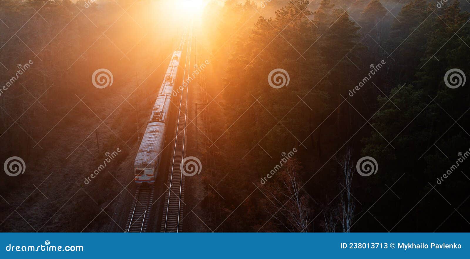 Top View of Freight Train, Motion Blur. Stock Image - Image of train ...