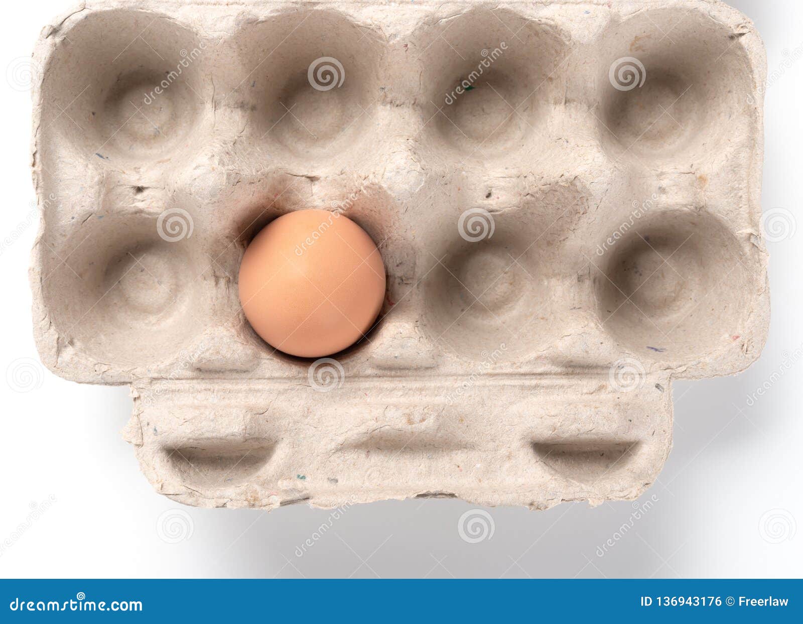 Top View Fresh Egg in Paper Package Stock Photo - Image of natural ...