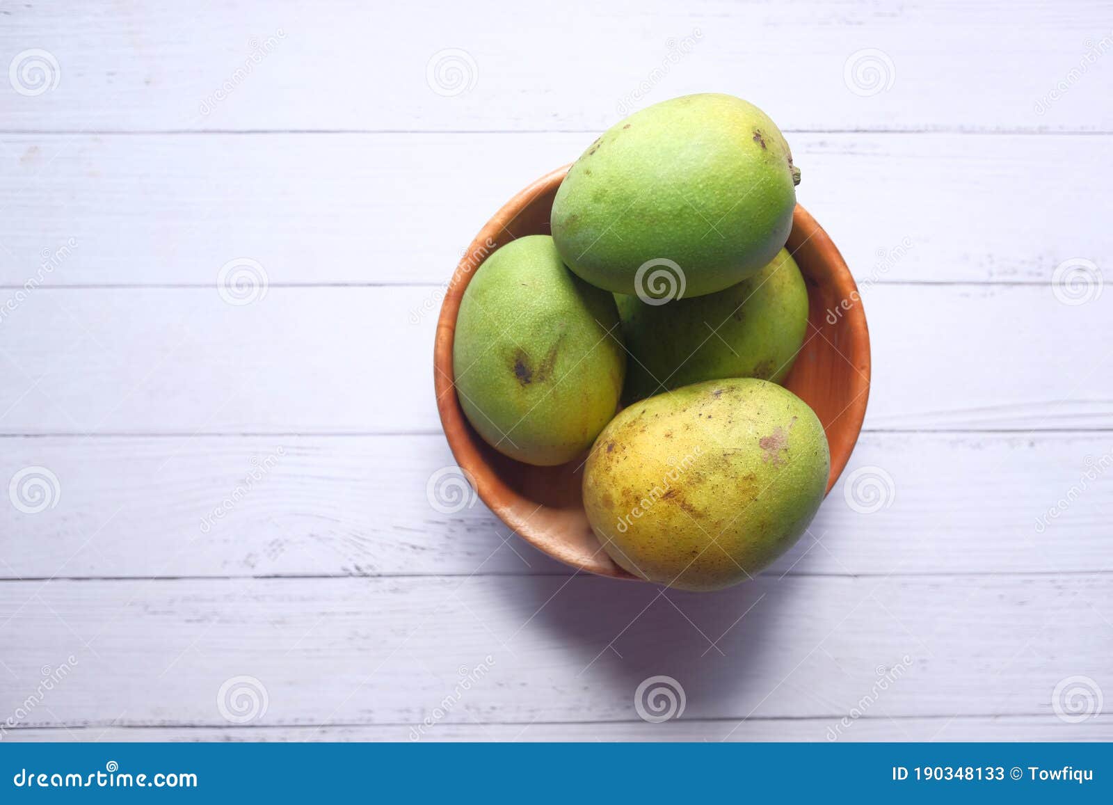 Top View of Fresh Mango in a Bowl Stock Image - Image of ripe, rotating ...