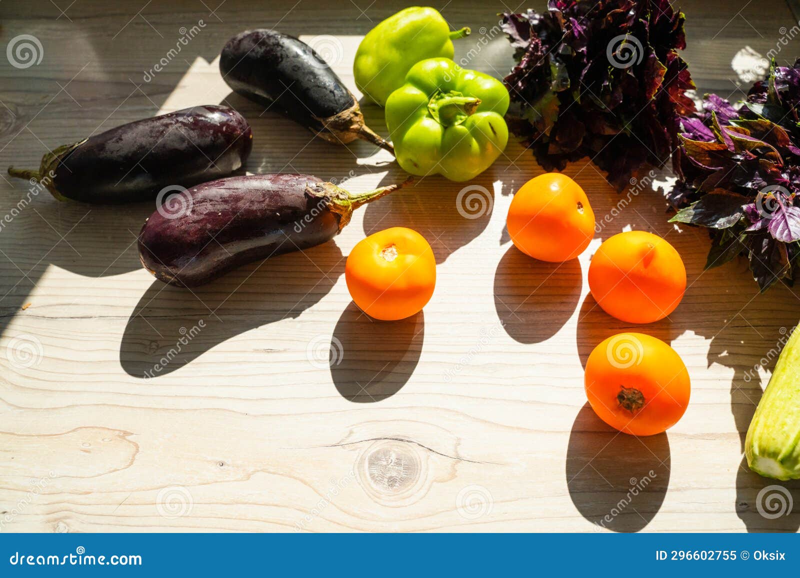 Top View of Fresh Organic Vegetables on the Kitchen Table Stock Image ...