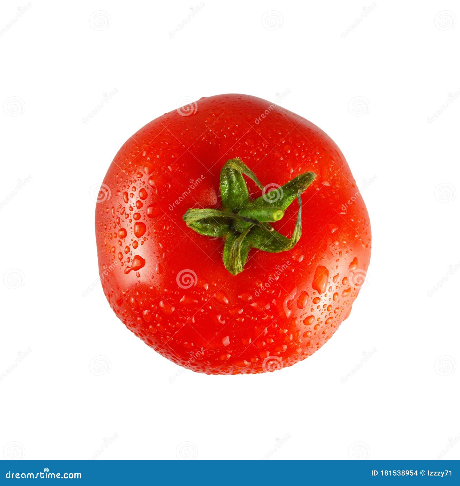 Top View of Fresh Tomato Isolated on White Stock Photo - Image of view ...