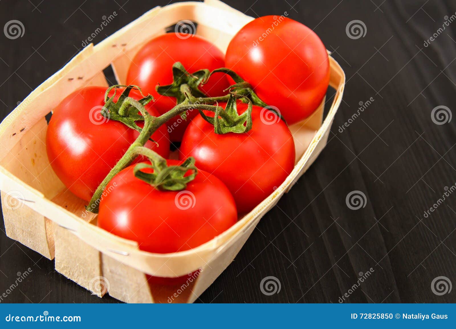 Top View of Fresh Tomatoes, on Dark Background Stock Photo - Image of ...