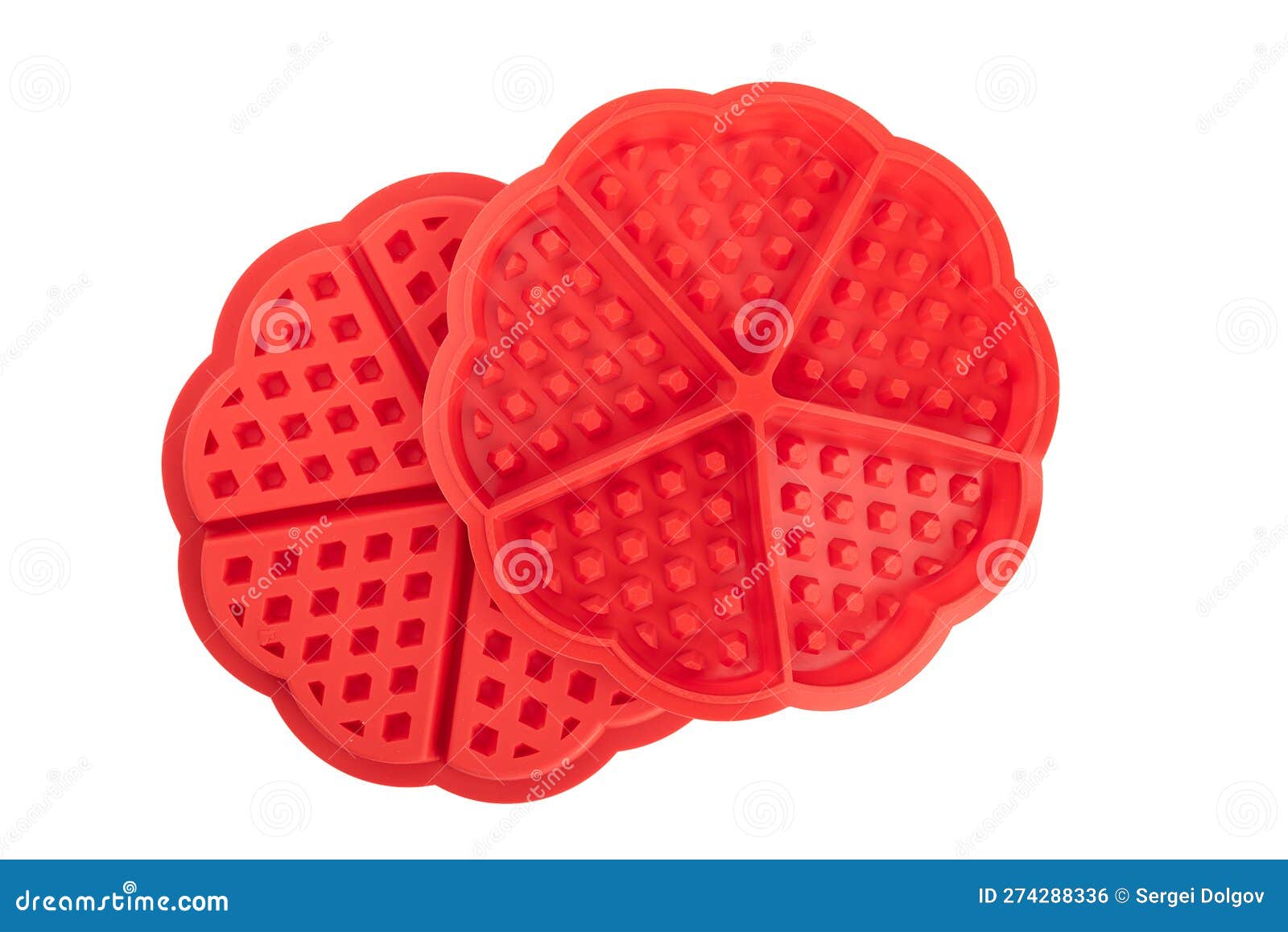 Top View of the Front and Back Surfaces of Silicone Wafer Baking Molds ...