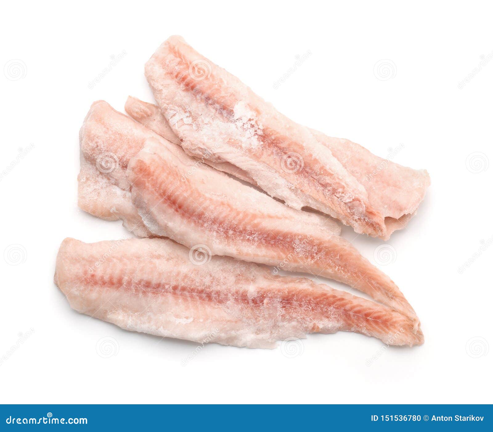 Top View of Frozen Cod Fillets Stock Photo - Image of ocean, piece ...