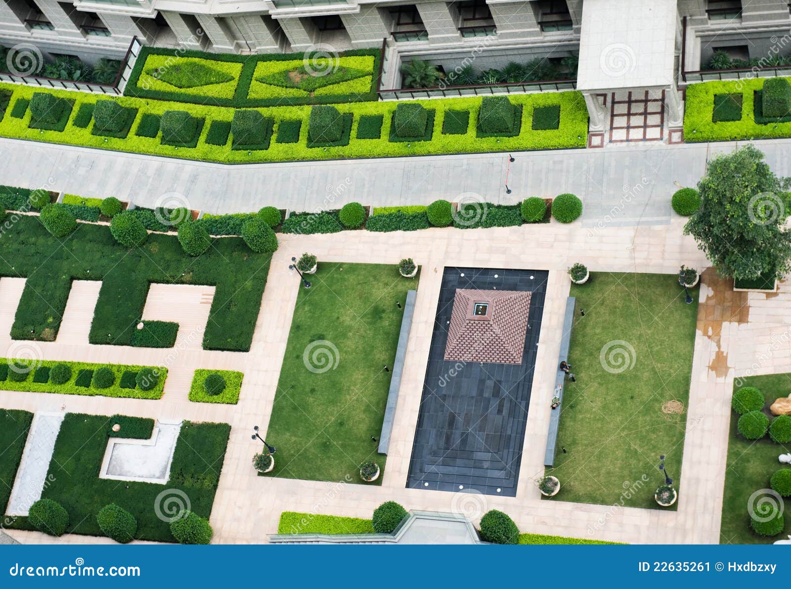 Top view of garden stock image. Image of beautiful, flora - 22635261