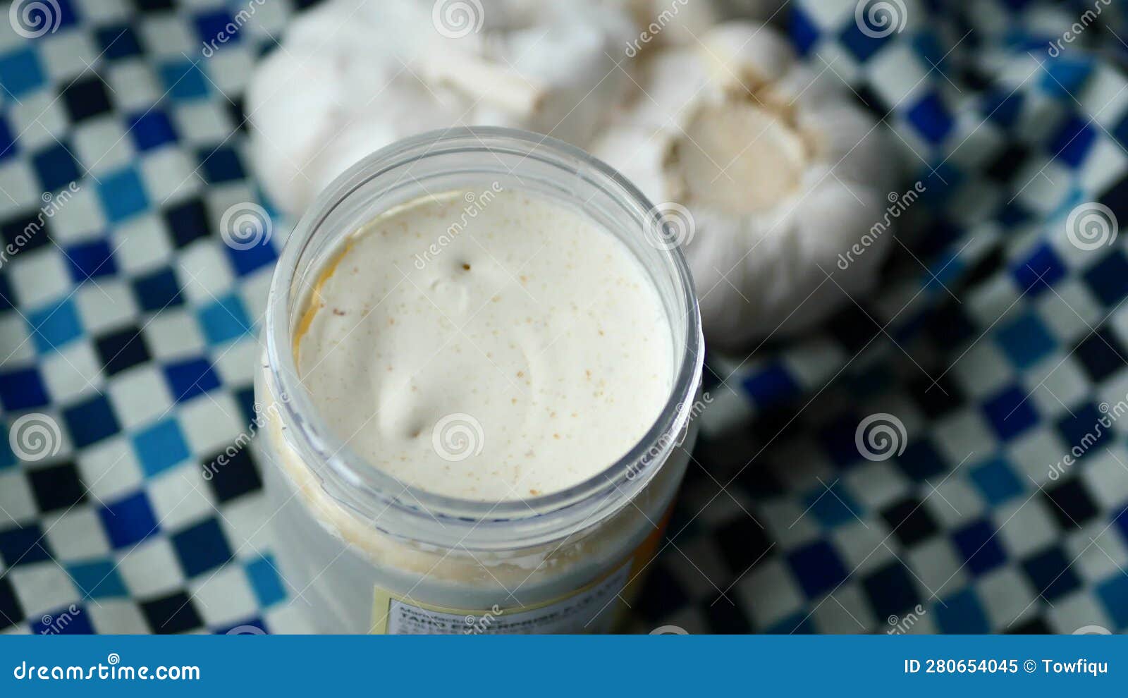 Top View of Garlic Spread in a Container on Table Stock Video - Video ...